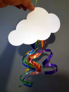 Kindergarten Craft: Easy Rainbow Clouds - Yellow Martha